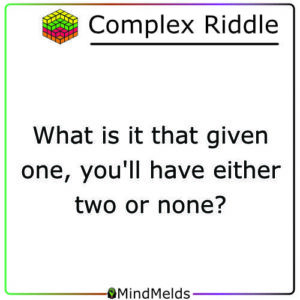 Daily MindMeld #174 – Complex Riddle - KewlActiveMinds