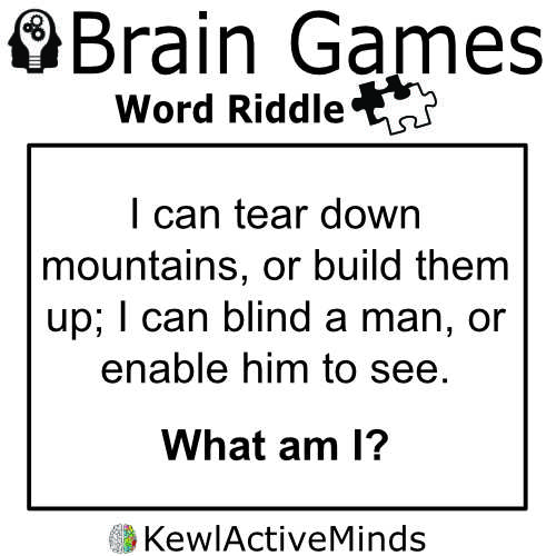 Daily MindMeld #245 – Word Riddle - KewlActiveMinds