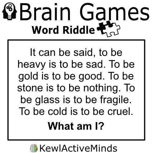 Daily MindMeld #249 – Word Riddle - KewlActiveMinds
